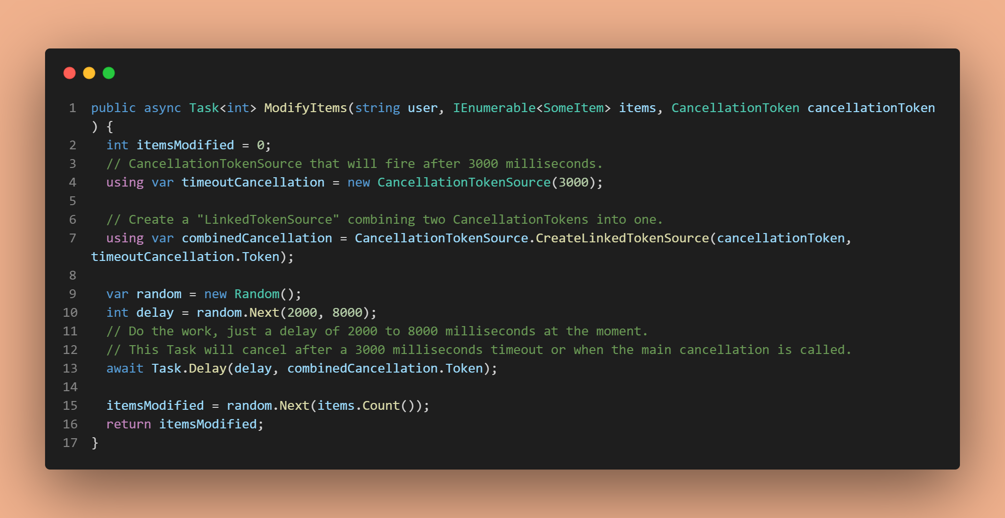 Cancellable Task With Timeout
