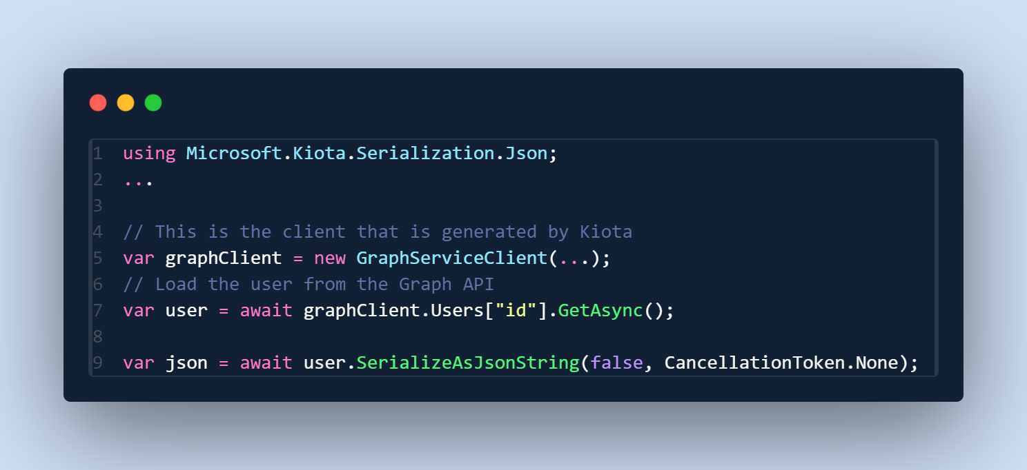 Kiota serializing - Coding Stephan